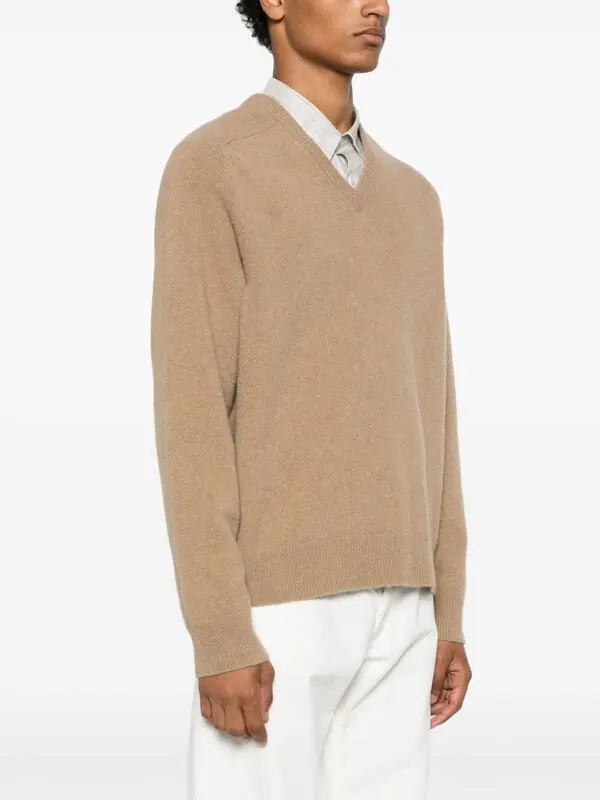MAISON MARGIELA Four-stitch V-neck Jumper