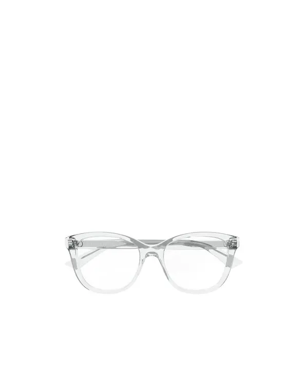 Alexander McQueen Square Frame Eyewear - Shiny Crystal