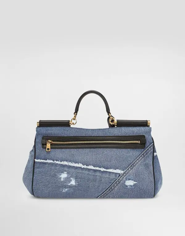 Dolce & Gabbana Embellished Denim Tote Bag - Multicolor
