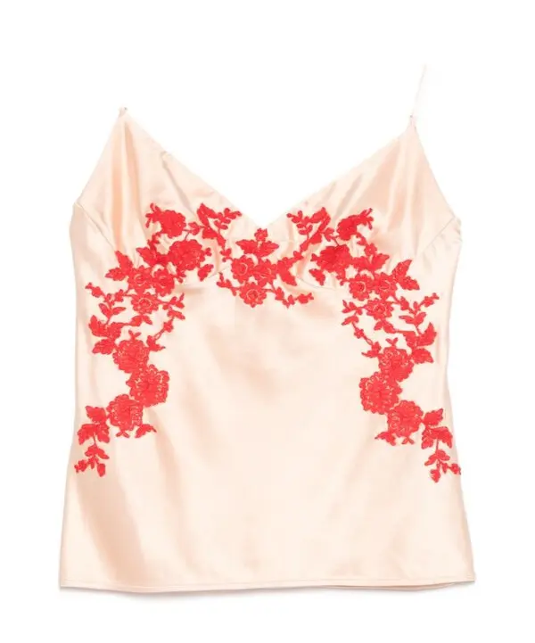 Ermanno Scervino Embroidered Camisole Top - White