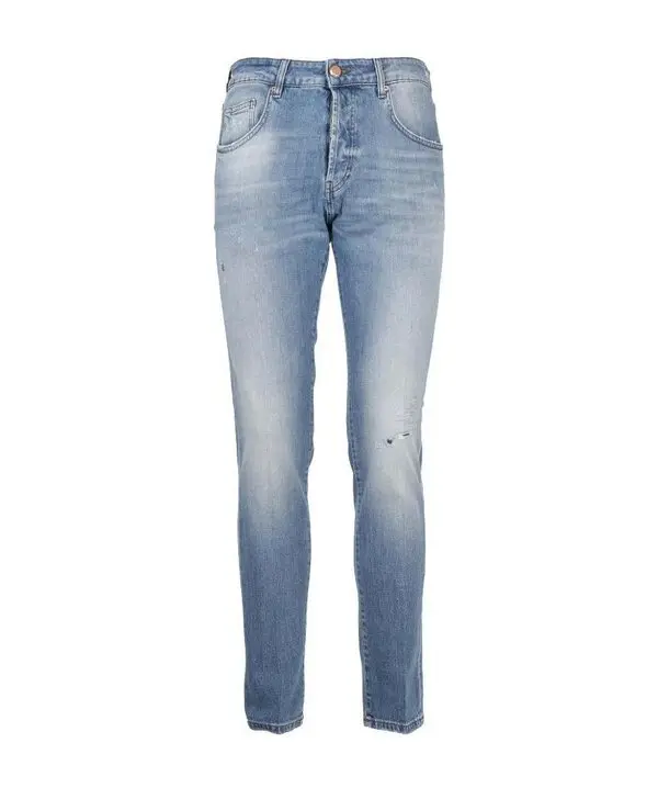DON THE FULLER Milano Slim-fit Distressed Jeans