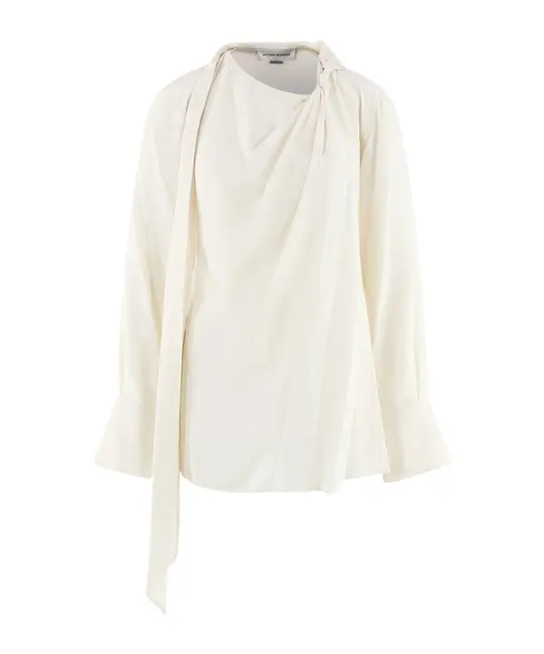 Victoria Beckham Twist Detail Scarf Top