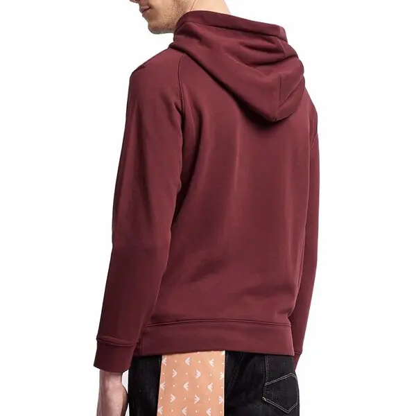 Emporio Armani Logo Hooded Sweater - Red