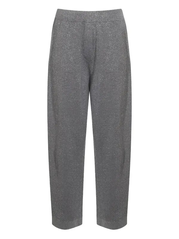 Brunello Cucinelli Elasticated Waist Ribbed Trousers
