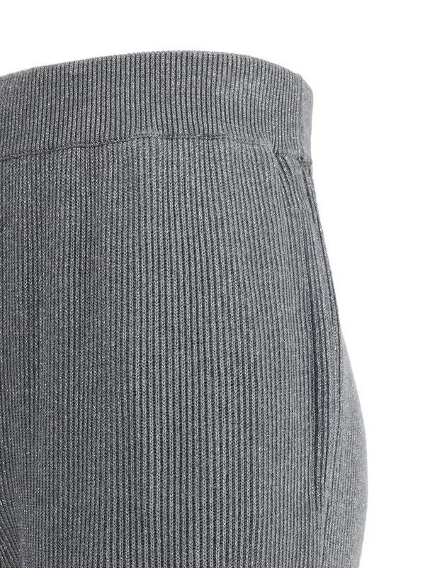 Brunello Cucinelli Elasticated Waist Ribbed Trousers