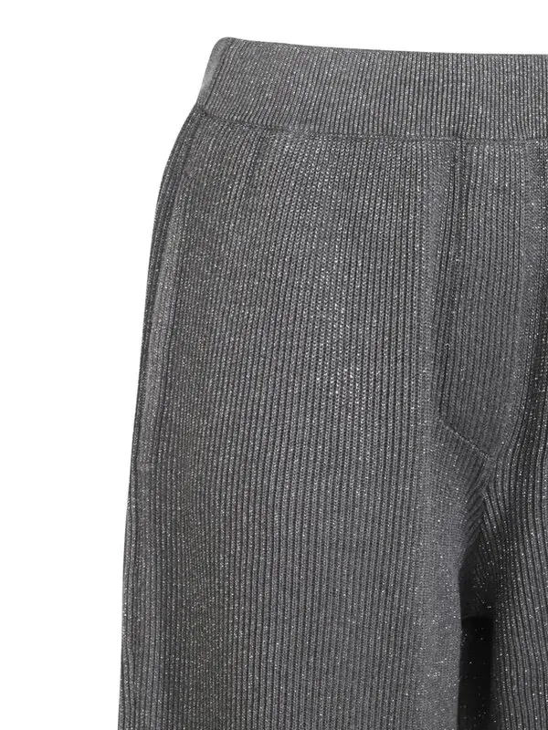 Brunello Cucinelli Elasticated Waist Ribbed Trousers