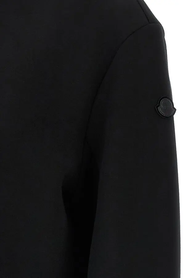 Moncler Crewneck Sweatshirt With Stand-up Collar