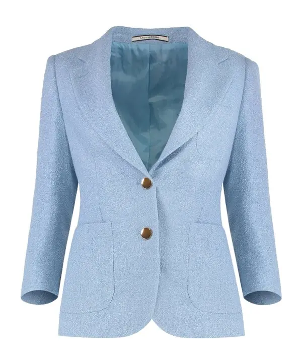 Tagliatore One Button Blazer - Blue