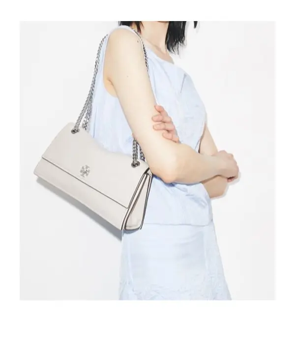 Tory Burch Kira Turnlock Shoulder Bag - Dove-grey