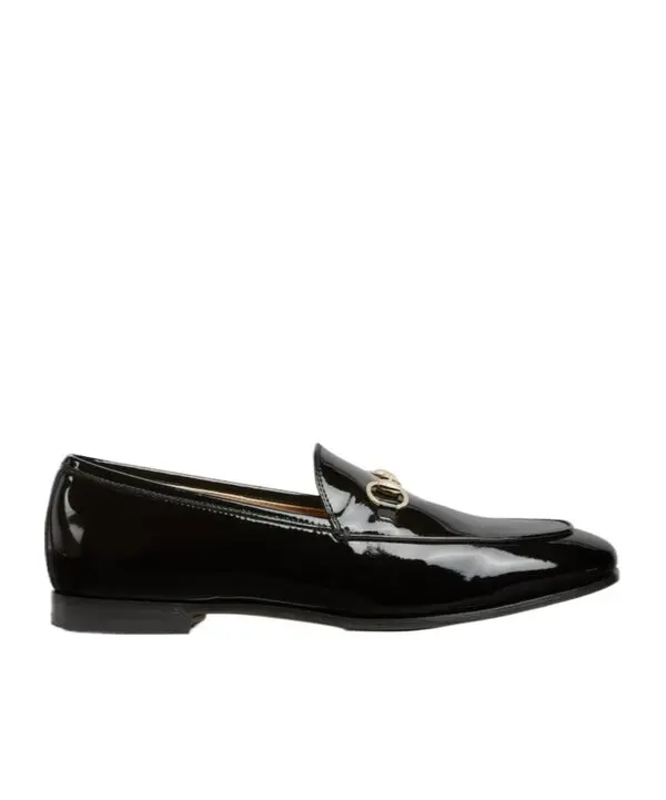 Gucci Jordaan Zlip-on Loafers With Horsebit Detail - Black