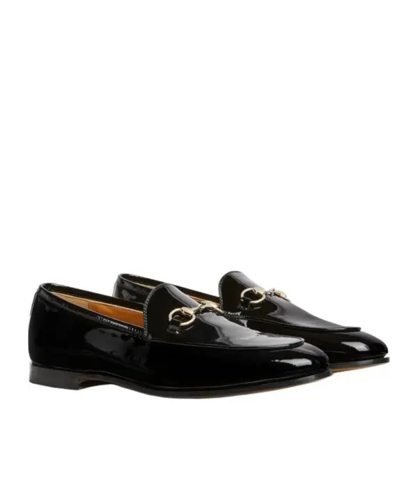 Gucci Jordaan Zlip-on Loafers With Horsebit Detail - Black