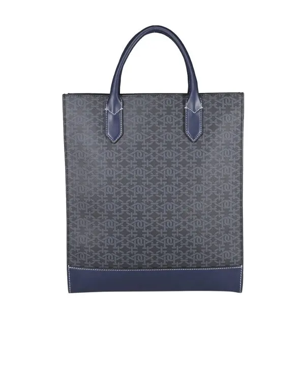 Bally Logo Printed Tote Bag - Gray