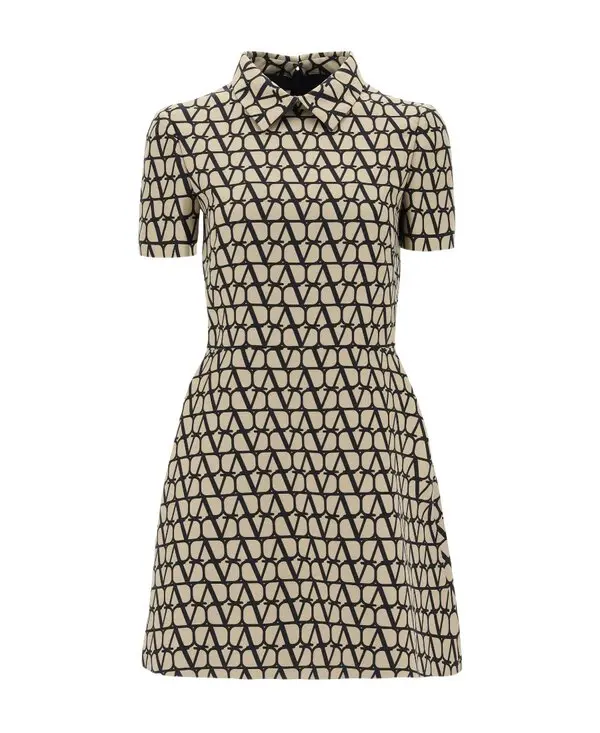 Valentino Garavani Vlogo Signature Short-sleeve Dress