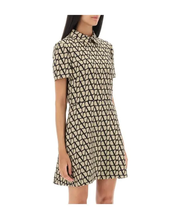Valentino Garavani Vlogo Signature Short-sleeve Dress