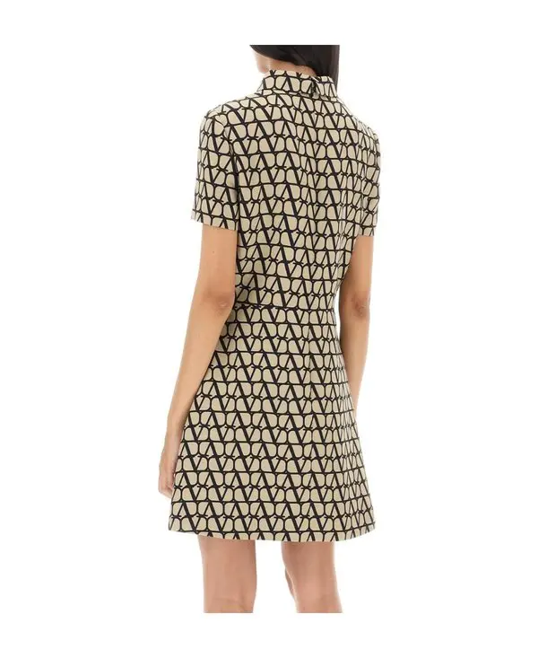 Valentino Garavani Vlogo Signature Short-sleeve Dress