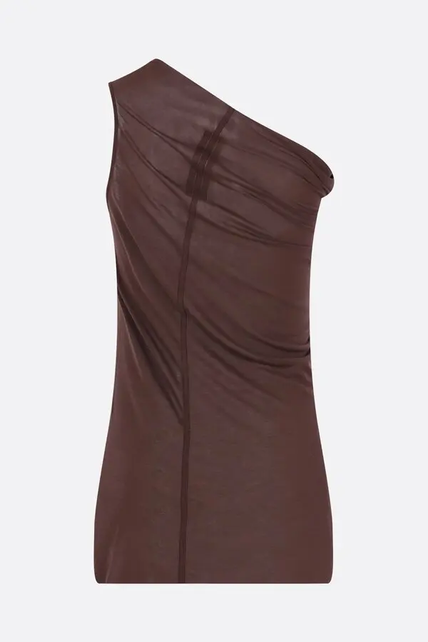 Rick Owens Athena Asymmetric Sleeveless Top - Brown
