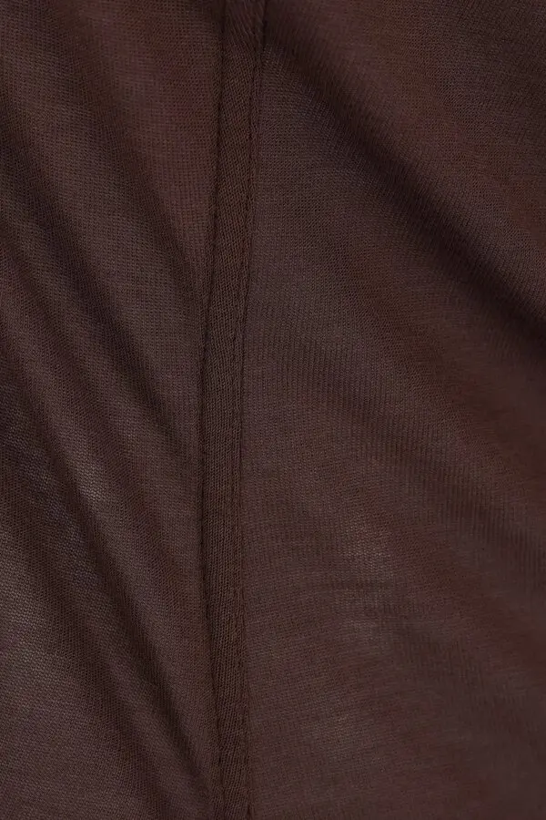 Rick Owens Athena Asymmetric Sleeveless Top - Brown
