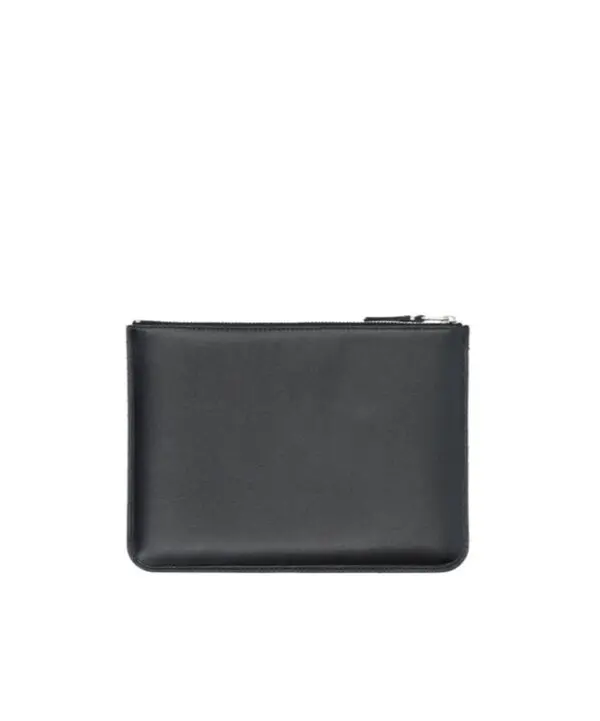 Comme Des Garçons Eyelet Detailed Zip-up Wallet