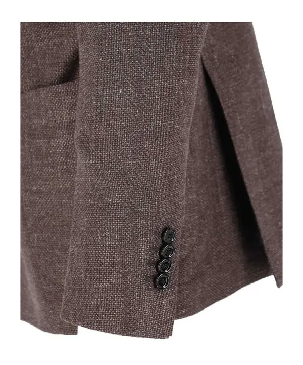 LARDINI Double-breasted Blazer - Black