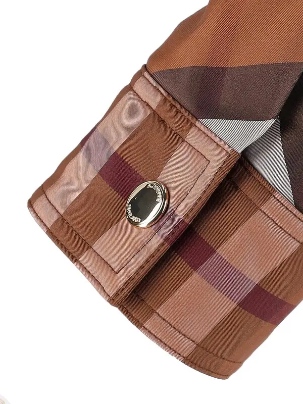 Burberry Check Pattern Zip-up Jacket