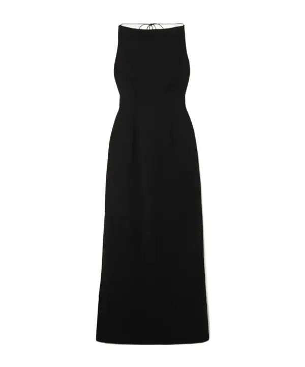 16Arlington Backless Crepe Gown With Slit