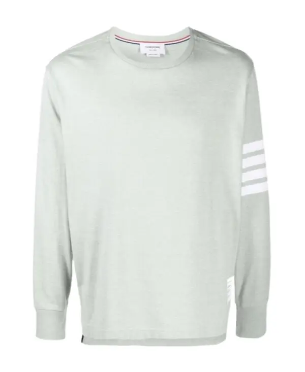 Thom Browne 4-bar Crewneck Sweatshirt - White