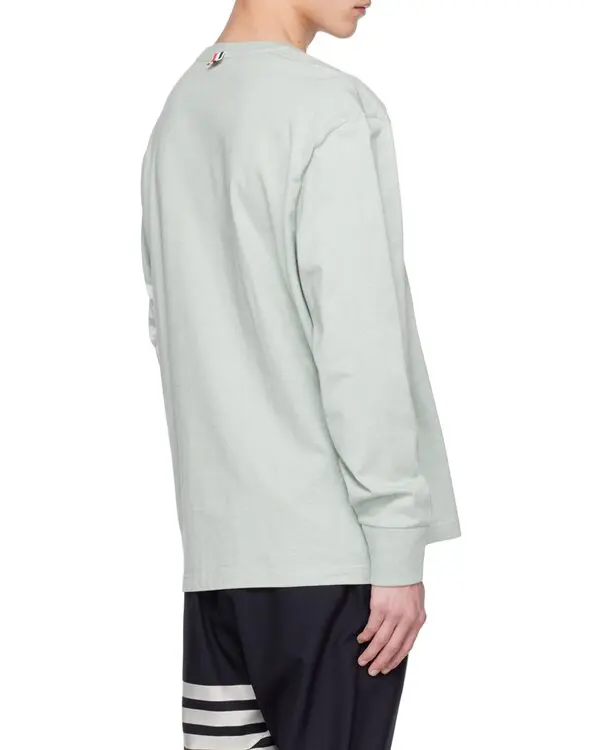 Thom Browne 4-bar Crewneck Sweatshirt - White