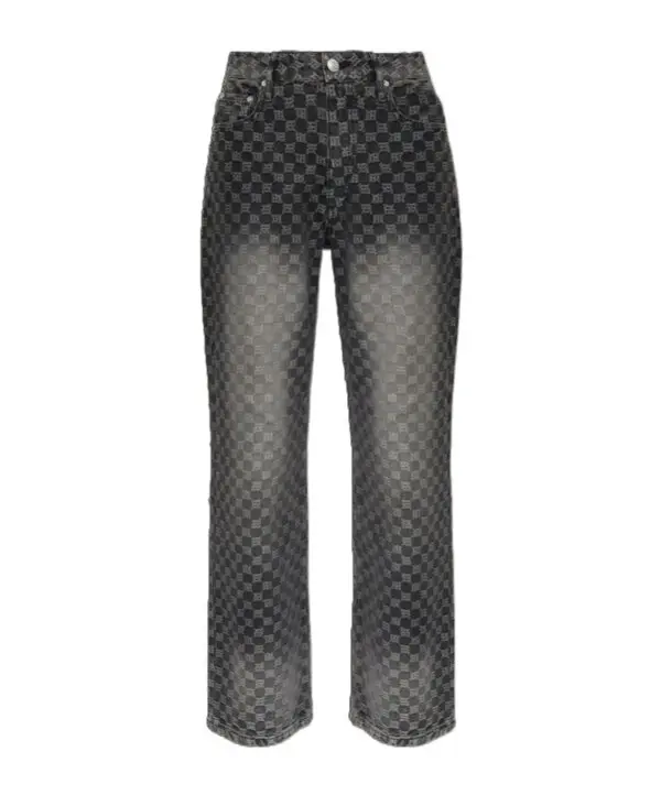 MISBHV Monogram Check Jeans - Black