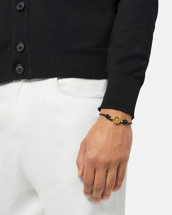 Versace Medusa '95 Knot Bracelet - Black/gold
