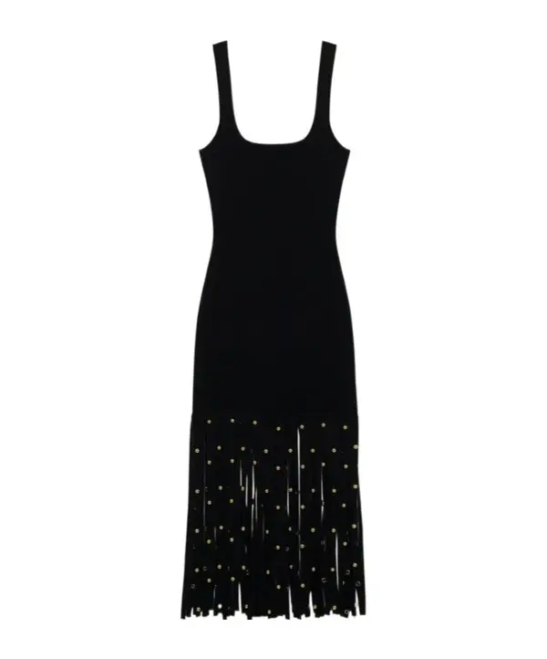 Simkhai Embellished Fringed Midi Dress