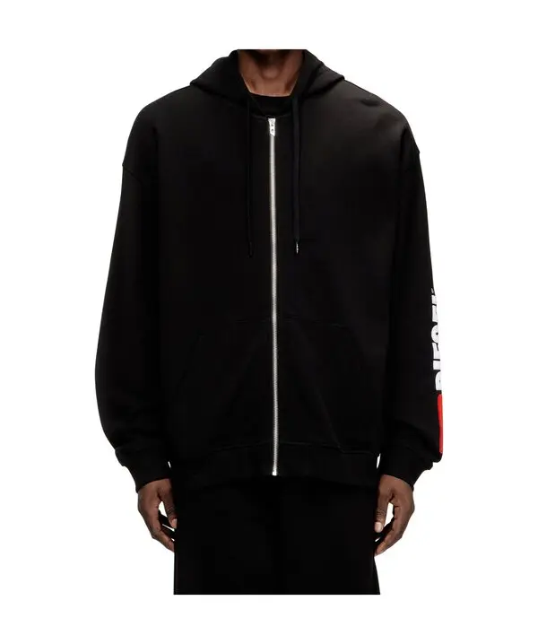 DIESEL® S-boxt-zip-hood-div Hoodie - Black