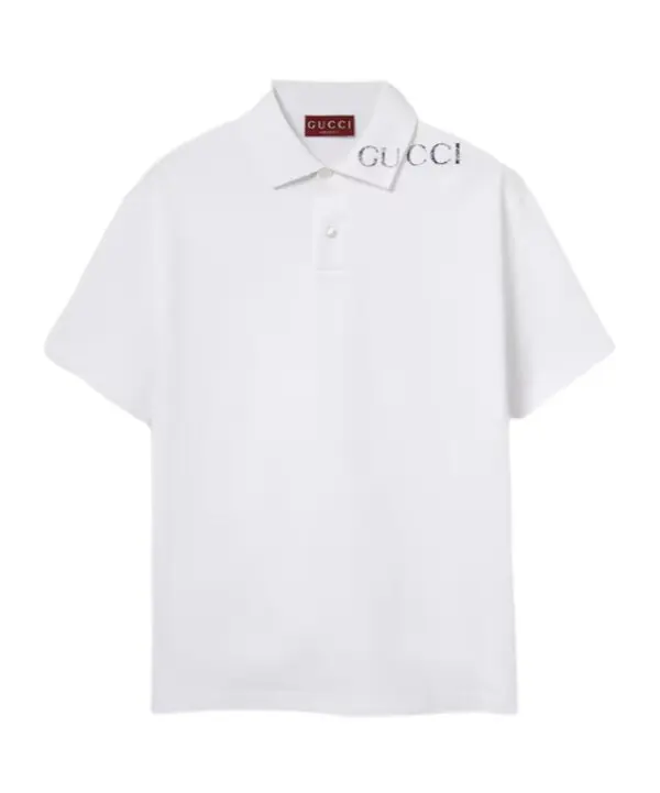 Gucci Printed Short-sleeve Polo Shirt