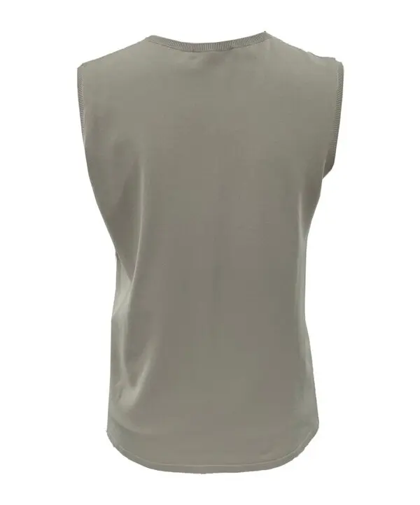 Max Mara Sleeveless Crewneck Top - Gray