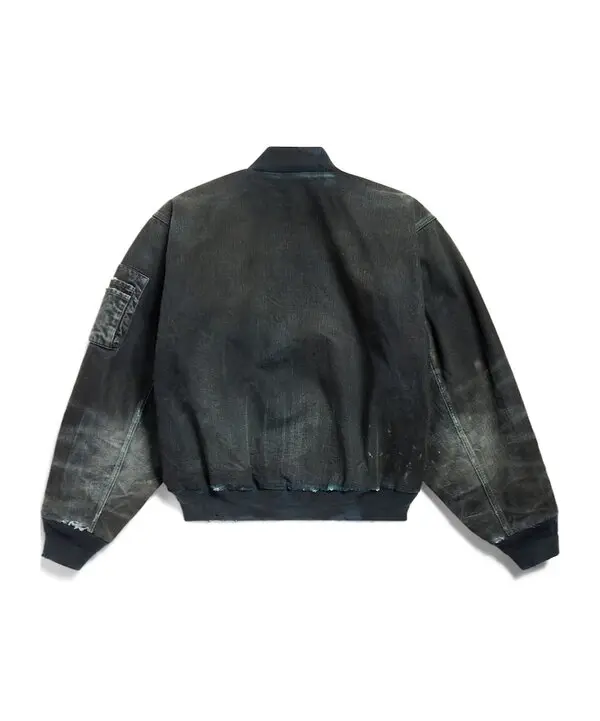 Balenciaga Distressed Bomber Jacket