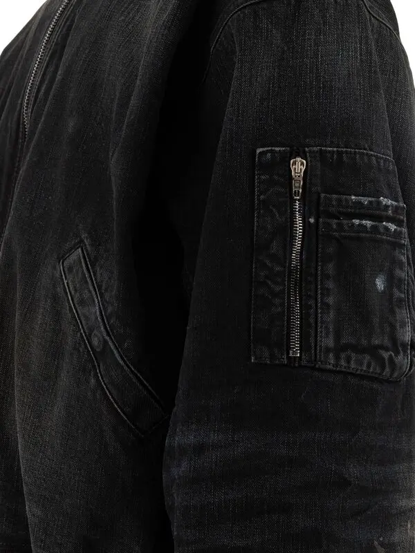 Balenciaga Distressed Bomber Jacket