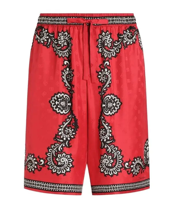 Dolce & Gabbana Printed Bandana Motif Bermuda Shorts
