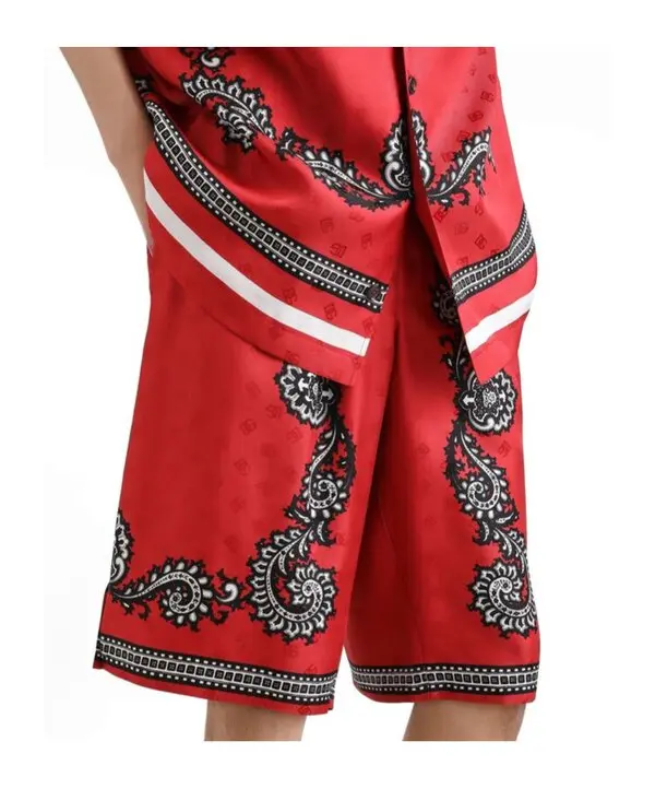 Dolce & Gabbana Printed Bandana Motif Bermuda Shorts