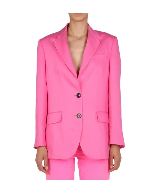 MSGM Single Breasted Long Sleeved Blazer