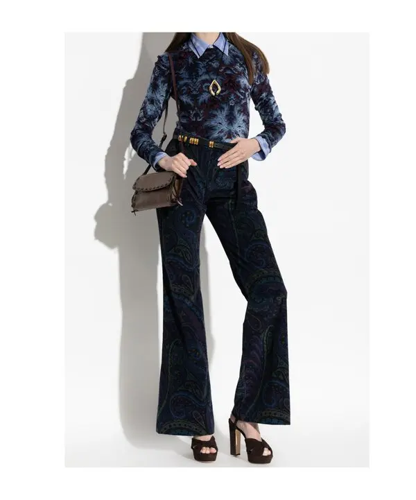 Etro Long Sleeved Graphic Top