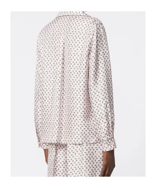 Max Mara Paisley Print Shirt With Contrast Piping - Pink