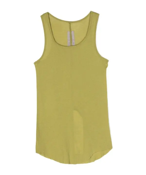 Rick Owens Organic Cotton Raw Edge Tank Top