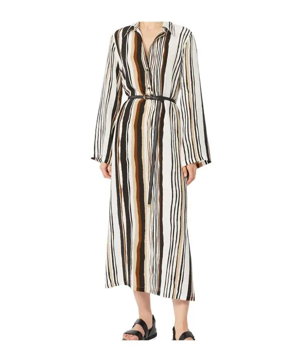 Max Mara Long Sleeve Printed Shirt Dress