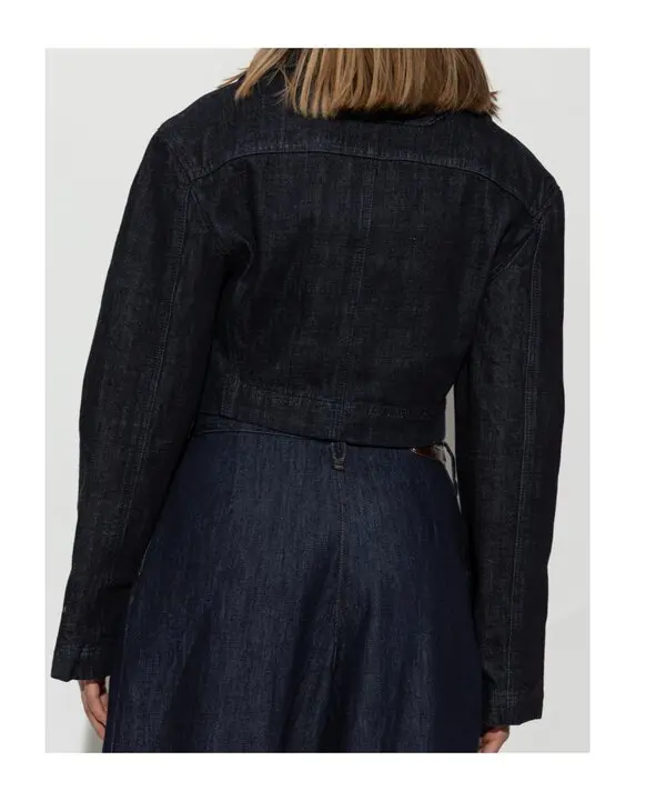 Jacquemus La Veste De-nîmes Marino Cropped Jacket - Black