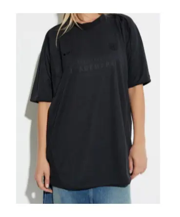 Vetements Logo Printed V-neck T-shirt