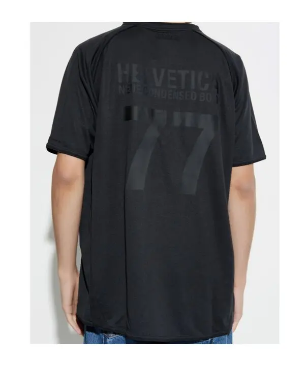 Vetements Logo Printed V-neck T-shirt