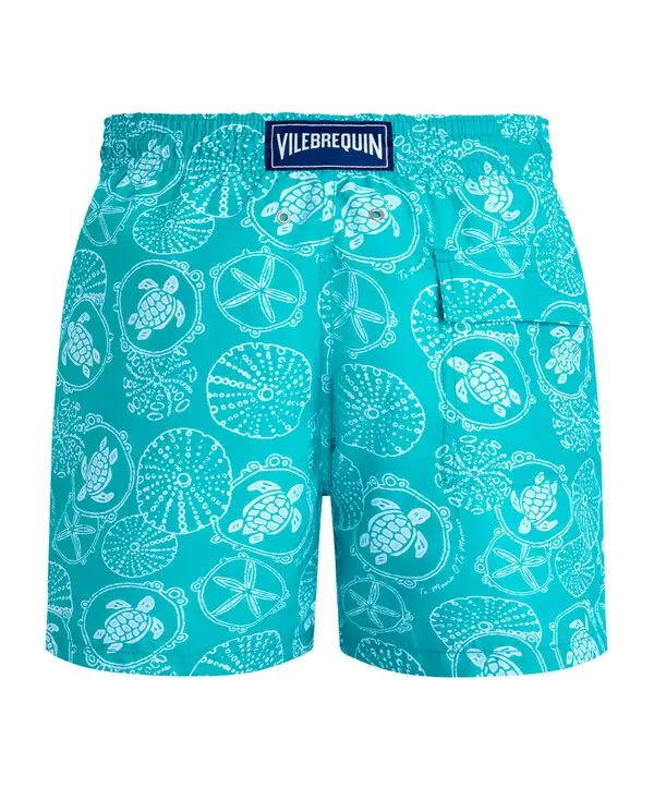 Vilebrequin Drawstring Swimming Trunks With Engraved Lettering