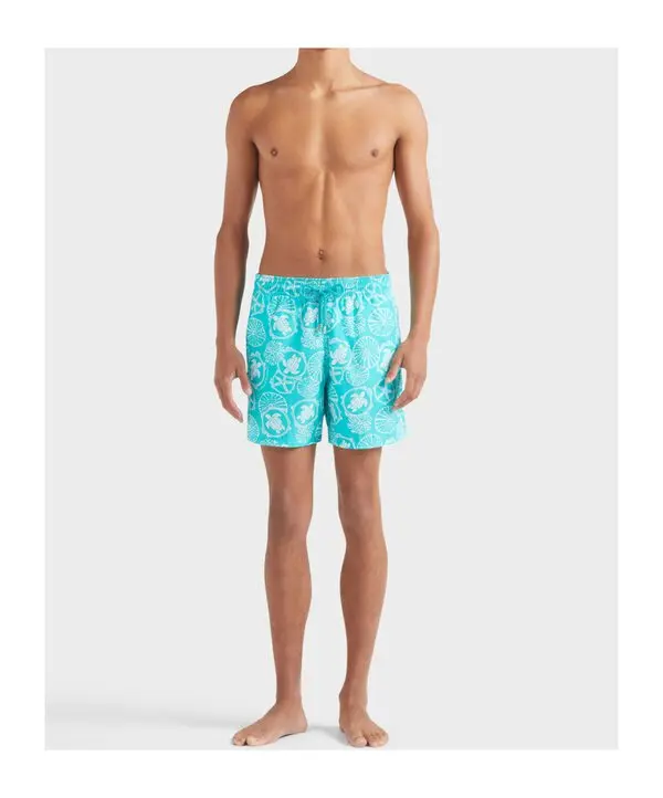 Vilebrequin Drawstring Swimming Trunks With Engraved Lettering