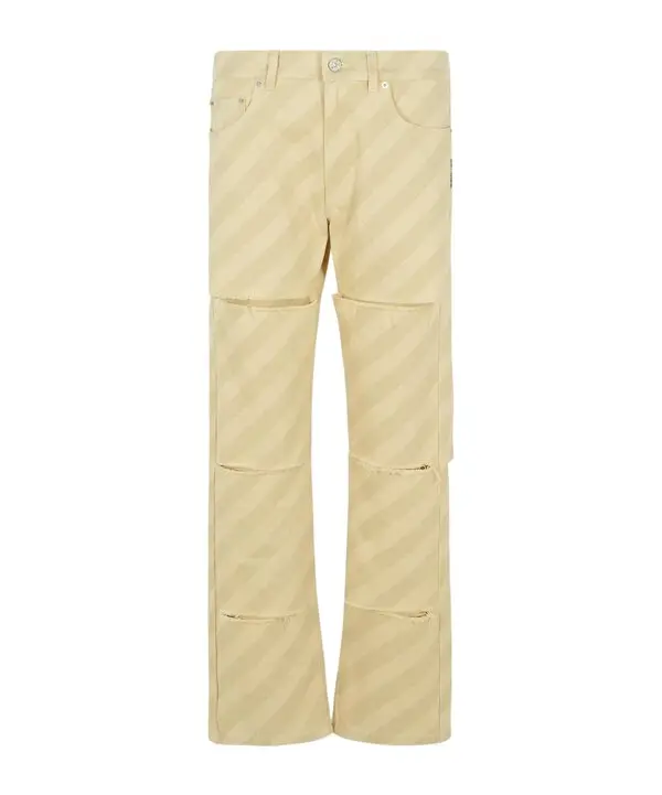 Marni Striped Straight Leg Jeans