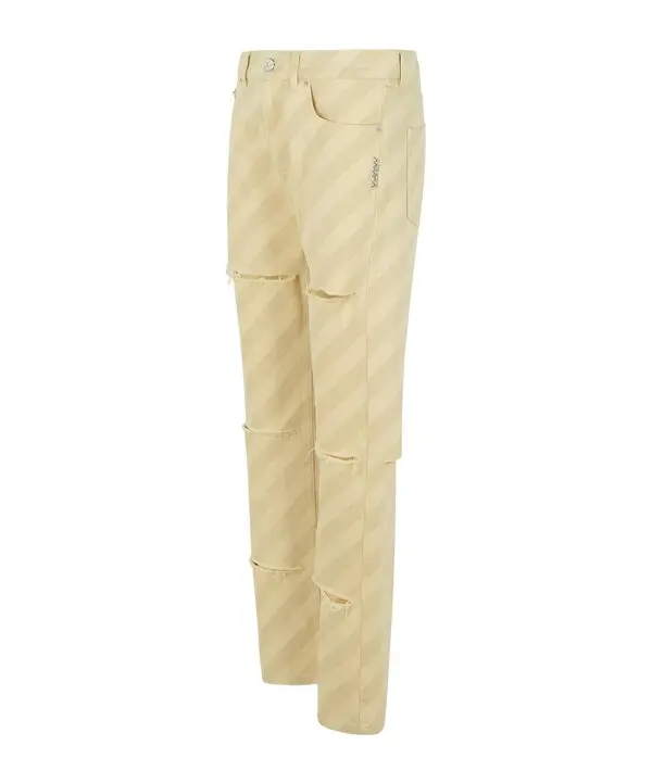 Marni Striped Straight Leg Jeans