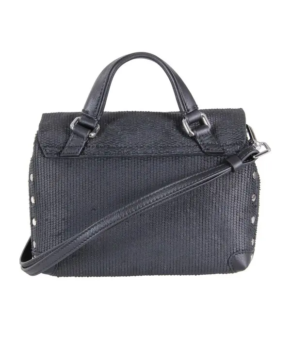 ZANELLATO Baby Postina Shoulder Bag With Twist Lock Closure - Black